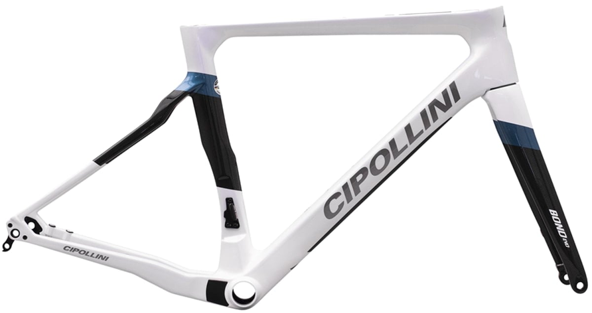 Cipollini Bond Evo Disc White/Carbon/Octane Frameset - The Bike Factory