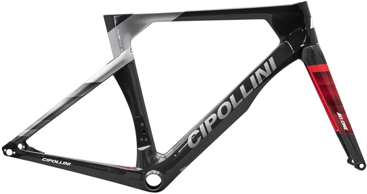 Cipollini RB1K AD One Disc Carbon/Anth/Red Frameset - The Bike Factory