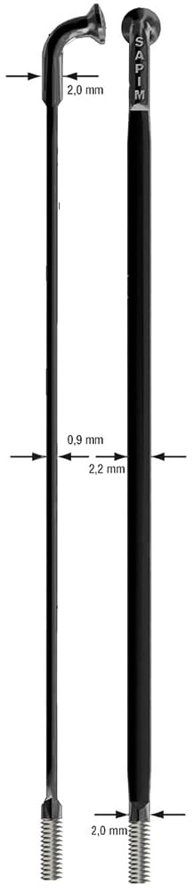 SAPIM CX-RAY BLACK SPOKES - The Bike Factory