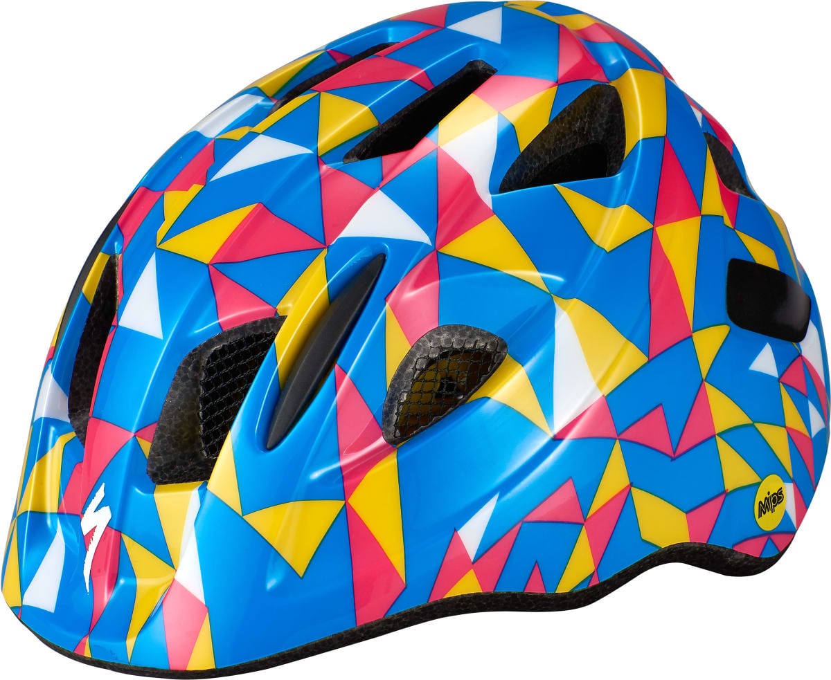 SPECIALIZED MIO HELMET MIPS Pro Blue/Golden Yellow Geo - The Bike Factory