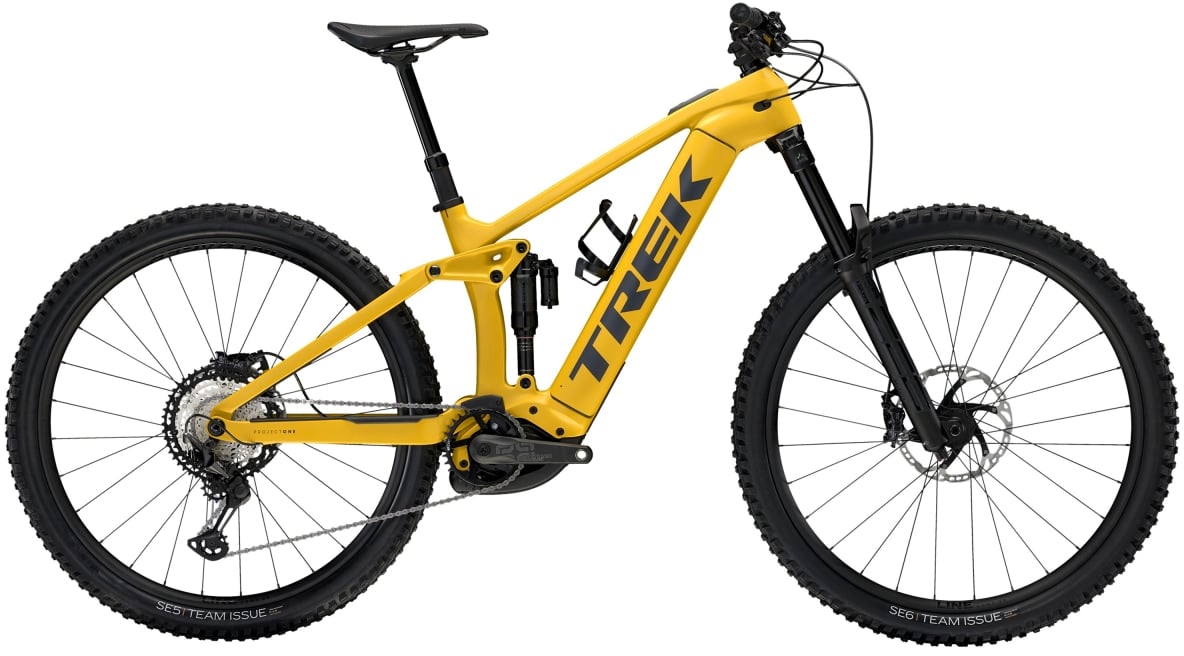 TREK Rail 9.8 XT Gen 4 carbon e-MTB Satin Baja Yellow 2024 model - The ...